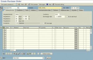 Creating a Purchase Order in SAP - Transaction ME21N - SAP Stack